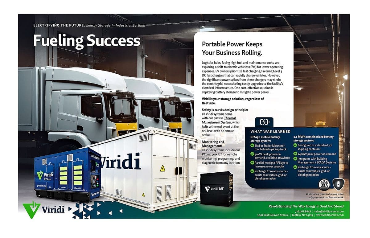 Fail-Safe Battery Energy Storage Behind the Meter – Viridi